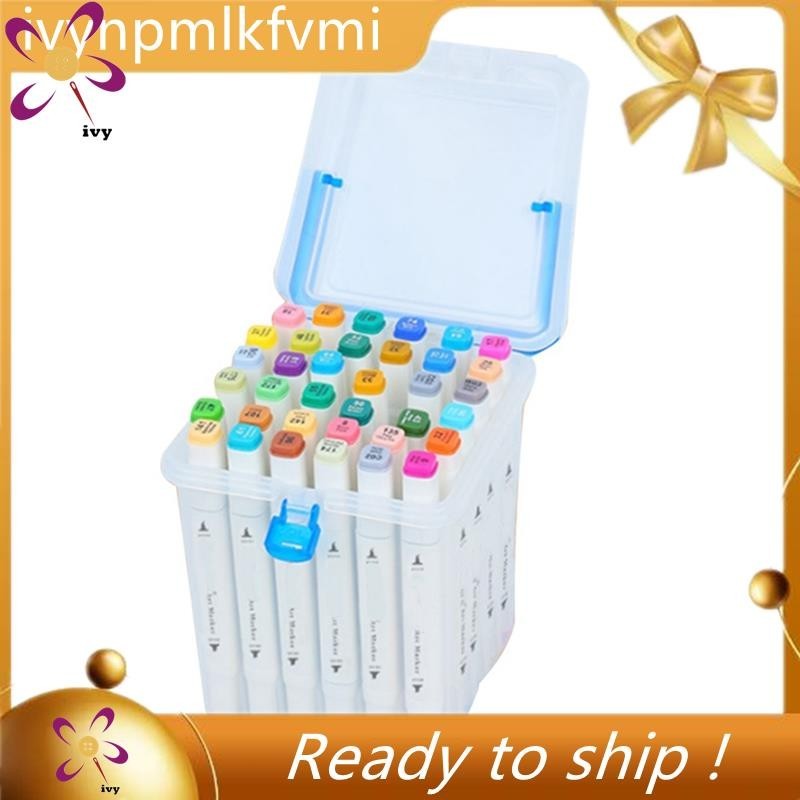 [Ivym] 1Set Drawing Pen 36 Colors Dual Tip Highlighter Marker Set Art ...