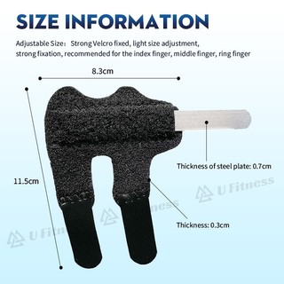 Adjustable Finger Splint Brace Built-in Aluminum Alloy Mallet Finger ...