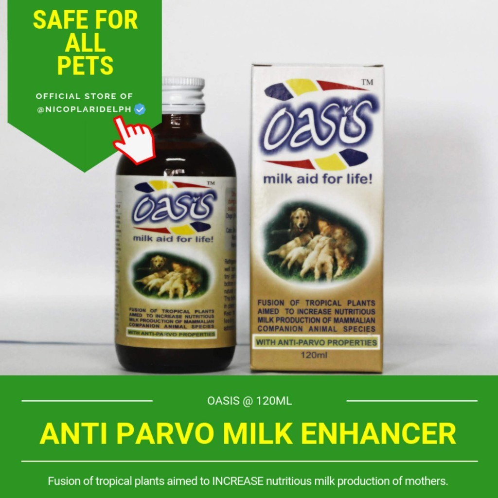 ♞Oasis Milk Enhancer Syrup with Anti Parvo Formula for Lactating Dogs ...