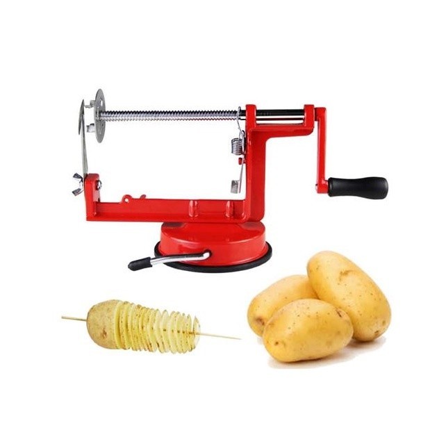 Stainless Steel Hand Crank Manual Spiral Potato Chips Twister Cutter