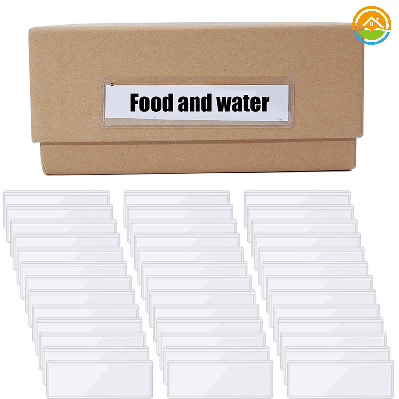 Waterproof Self-Adhesive Transparent Label Sticker/Bookshelf Storage ...