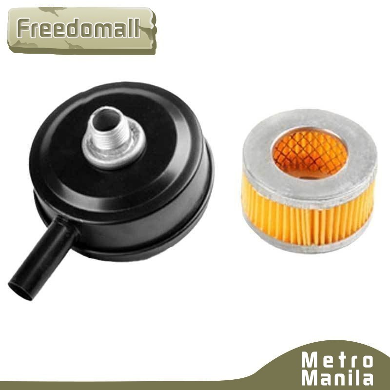 20mm Iron Shell Air Filter Silencer Air Compressor Male Thread Canister ...