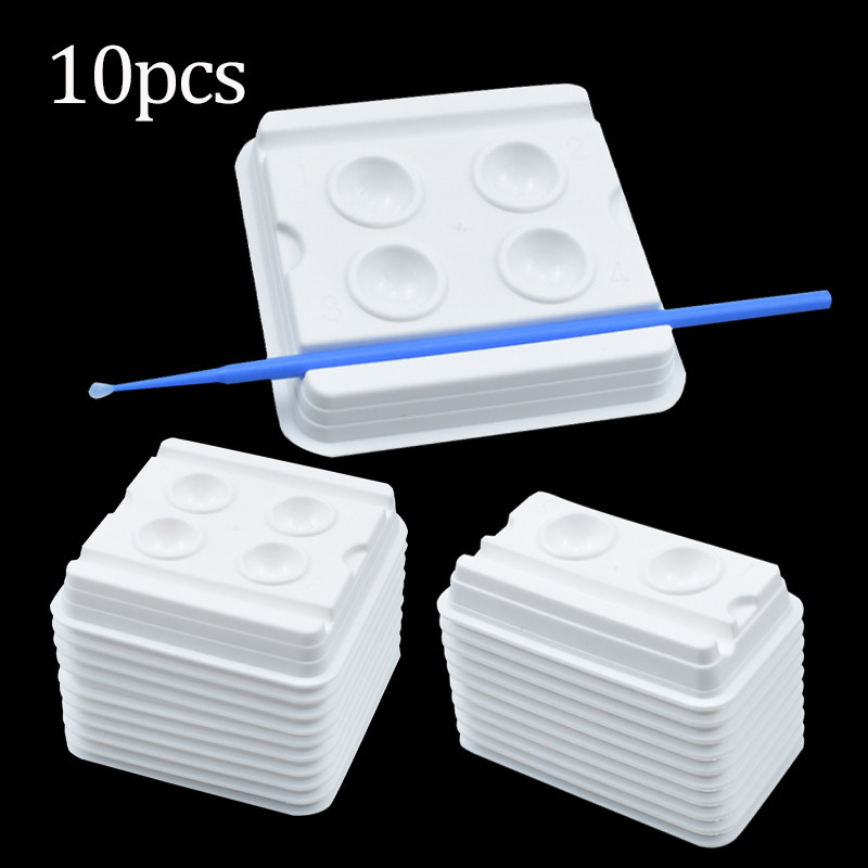 10pcs Disposable Plastic Mixing Plates Processing Mixing Plate ...