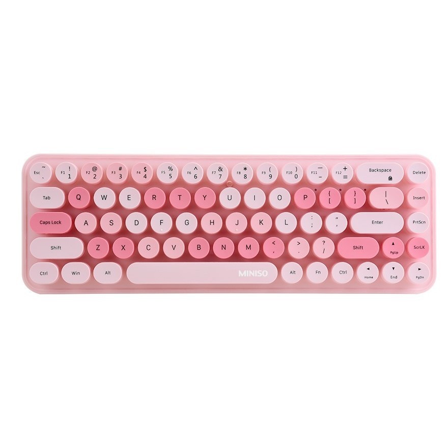 MINISO Fashion Wireless Keyboard Model SK 676AG Pink | Shopee Philippines