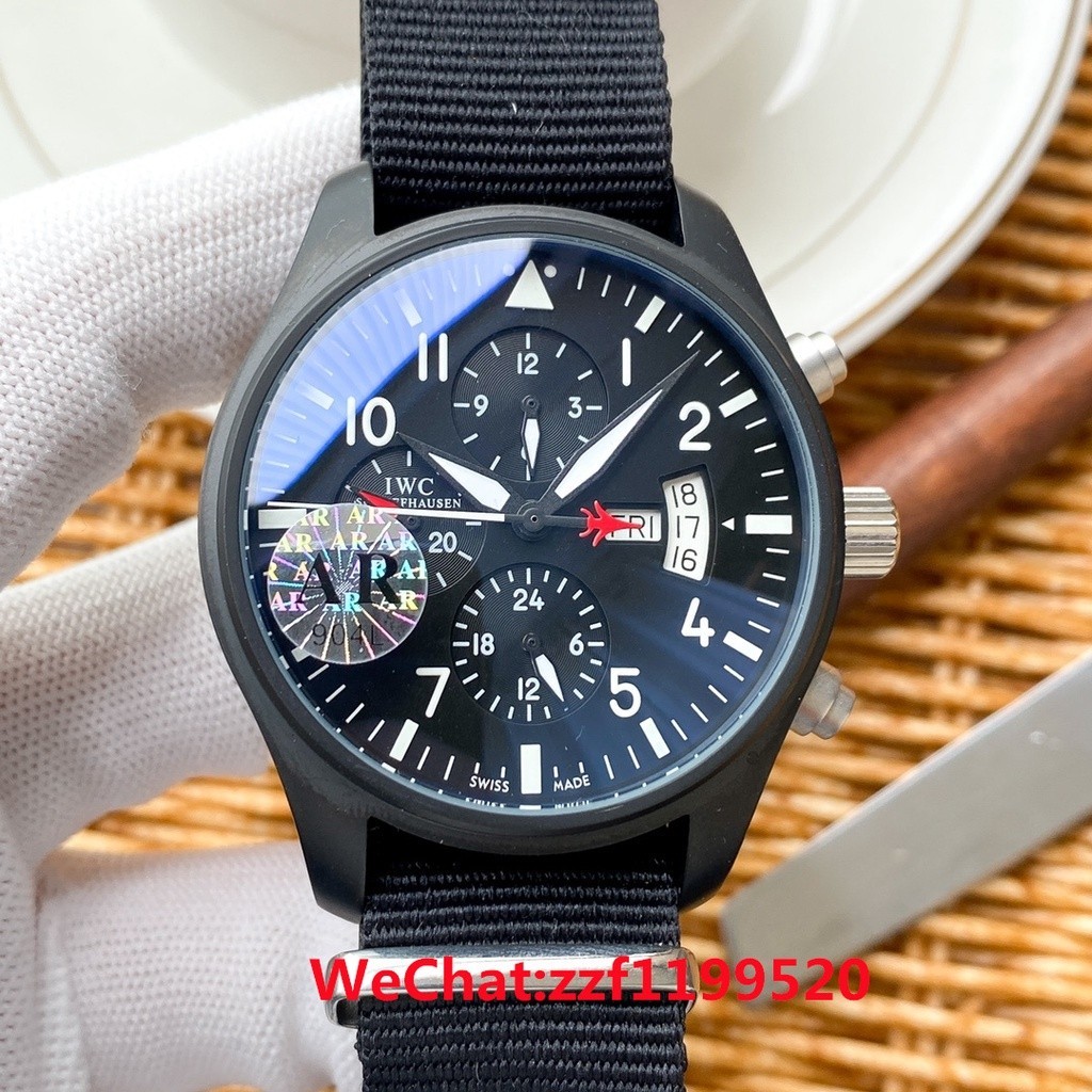 IWC Pilot Series Chronograph 43mm Automatic Mechanical Movement ...