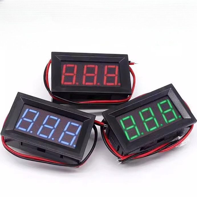 110V-220V-380V Digital Voltmeter AC 70V to 500V 0.56 inch LED Digital ...