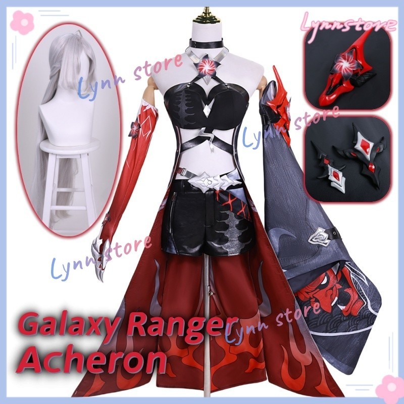 Acheron Honkai Cosplay Costume Game Honkai Star Rail Acheron Red ...