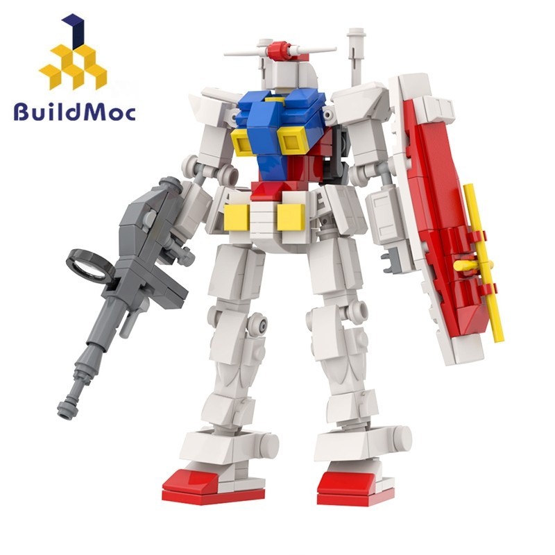 Buildmoc Gundam Series model Gundam RX-78-2 Mech Robot Building Blocks ...