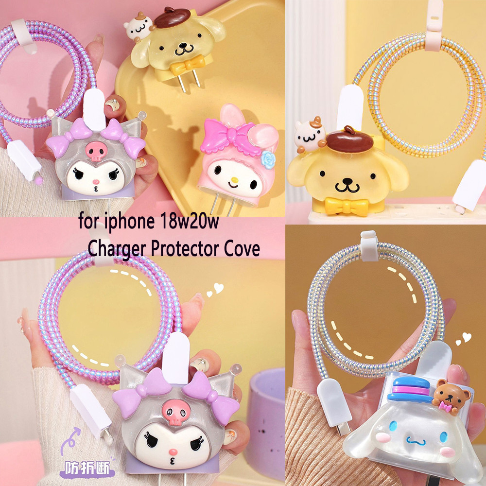 3D Cute Sanrio Cartoon Charger Protector Cover for iPhone 14 18W/20W ...
