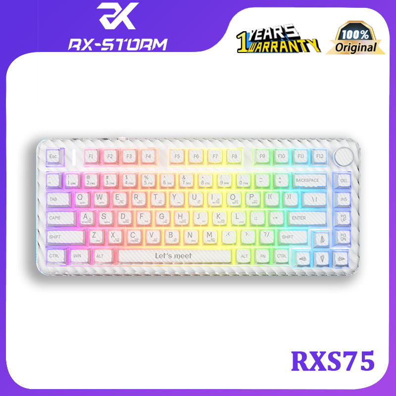 Rxstorm RX S75 3-mode Bluetooth Mechanical Keyboard typec GASKET RGB ...