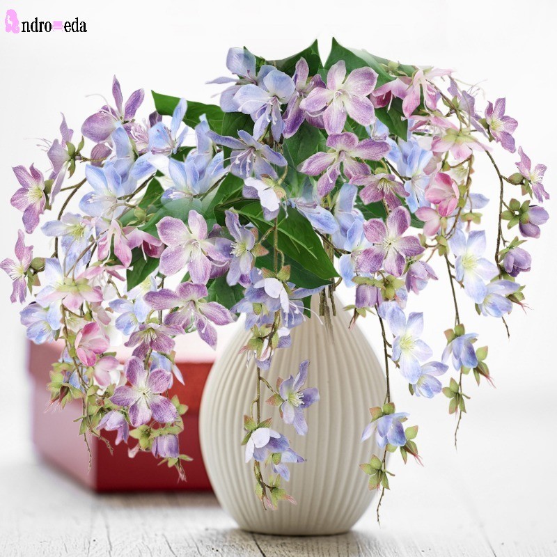 1Pc Artificial Weeping Jasmine Flower Simulation Droopy Silk Wedding ...