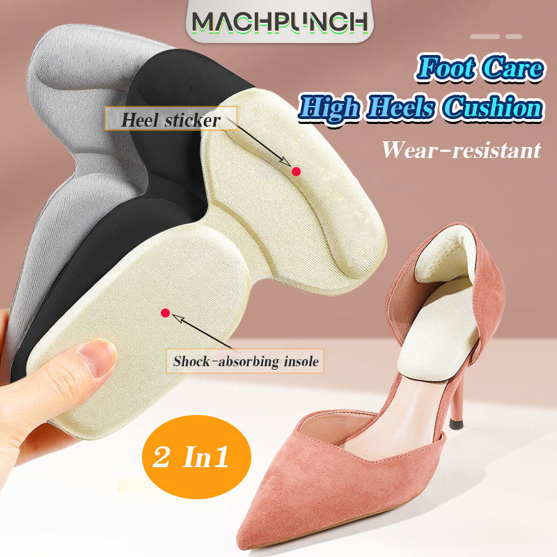 M.P.2 In 1 Heel Insole High Heels Shoe Cushion Pad Feet Care Protector ...