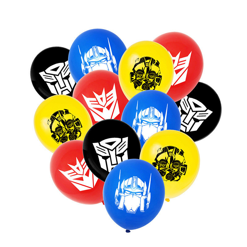 [12Inch]Transformers Balloon Theme Party Decoration Rubber balloons ...