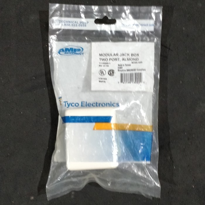 Amp Modular Jack Box Two Port - Almond | Shopee Philippines