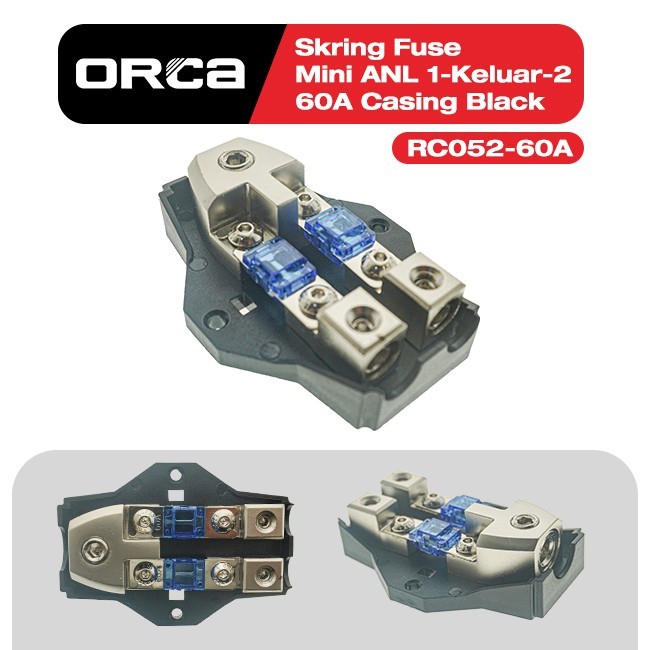 Anl 60A Mini Audio Fuse Fuse Branch 1 Input Out 2 Outputs 1 In 2 Out ...