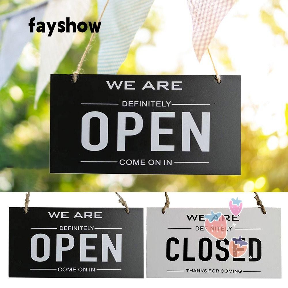 FAYSHOW2 Door Sign, Double Sided Reminder Signs Hotel Bulletin Board ...