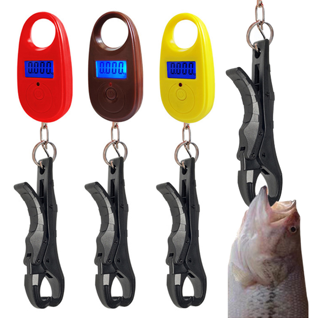 VCF Mini Fish Gripper with 25Kg Electric Scale Mouth Lip Grabber with ...