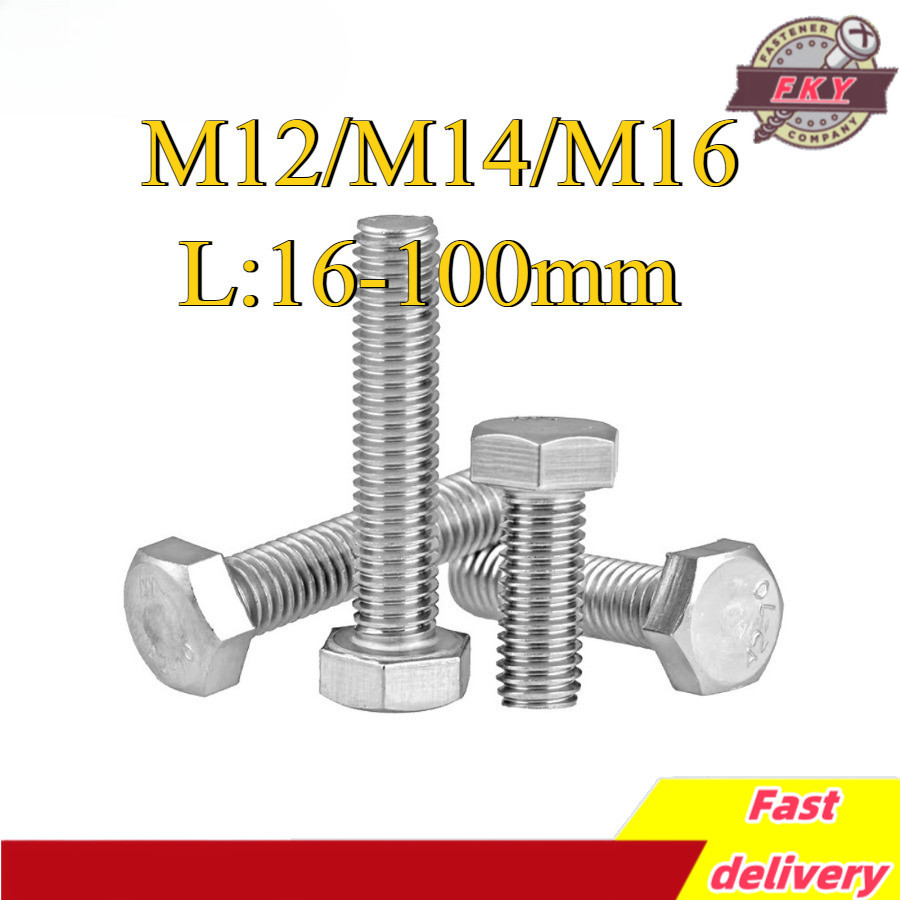 304 Stainless Steel Fine thread Bolt / Capscrew Hexagonal Bolt | Cap ...