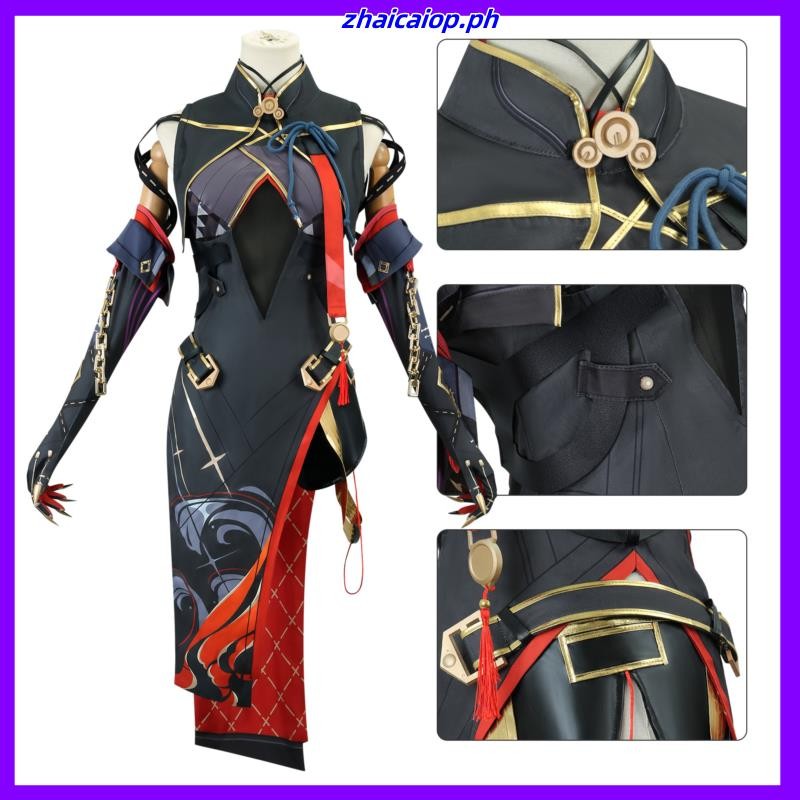 [Wetrose] In Stock Wuthering Waves Yinlin Cosplay Costume Red Hair ...