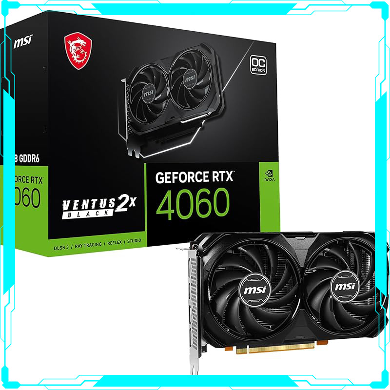 Graphics Card MSI GeForce RTX 3060 VENTUS 2X 12G OC + Gaming Mouse ...
