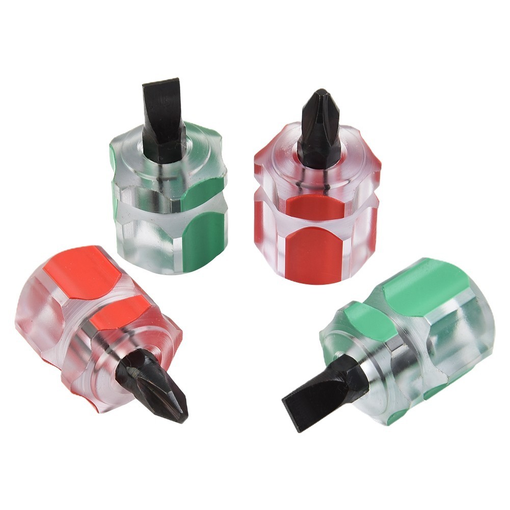 ⭐ BIG DISCOUNTS⭐ 4pcs Small Stubby Flat Head /Cross-Head Screw Driver ...