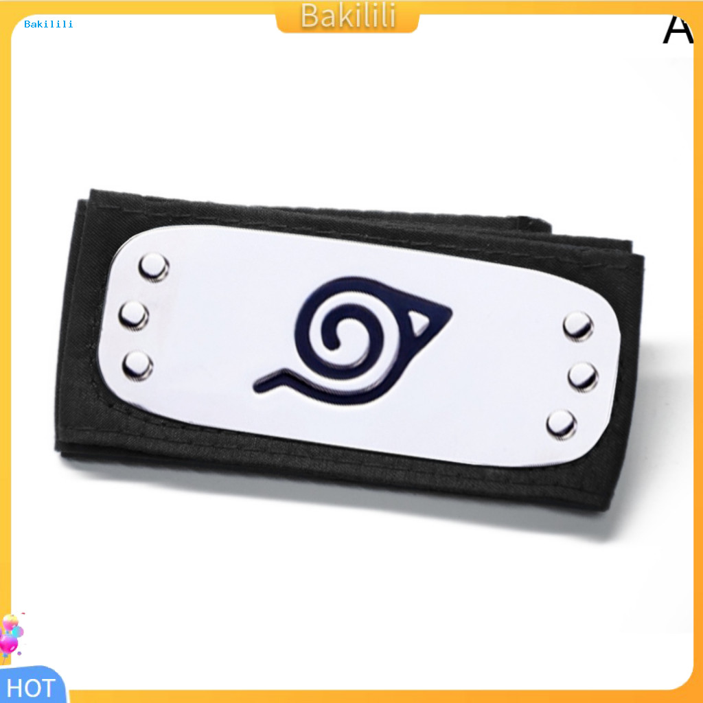 {Bakilili} Naruto Konoha Logo Forehead Headband Protector Headgear ...