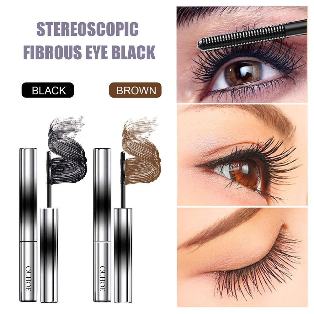 3D Curling Metal Steel Tube Eye Black Slender Non Smudging Thick Eye ...