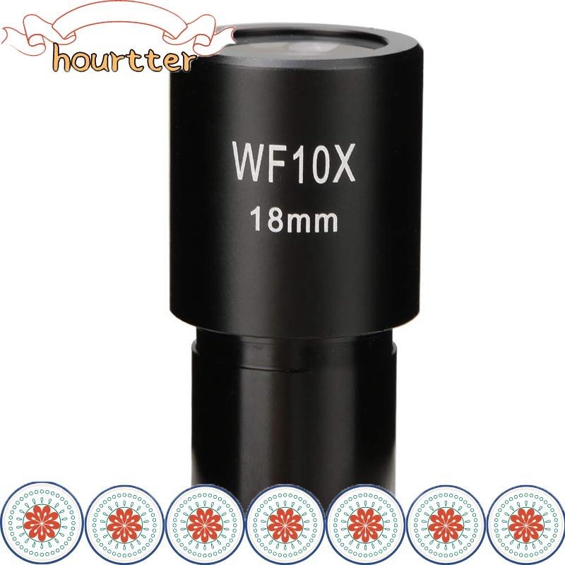 10X Microscope Eyepiece Wide Angle Optical Lenses Adapter Field 18mm ...