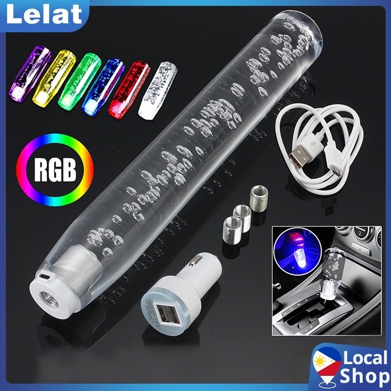12/24V Car Gear Shift Knob Handle Extender With USB Charger Universal ...