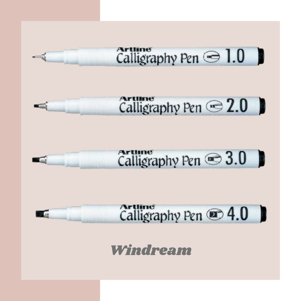 2 PCS Artline Calligraphy Pen | Shopee Philippines