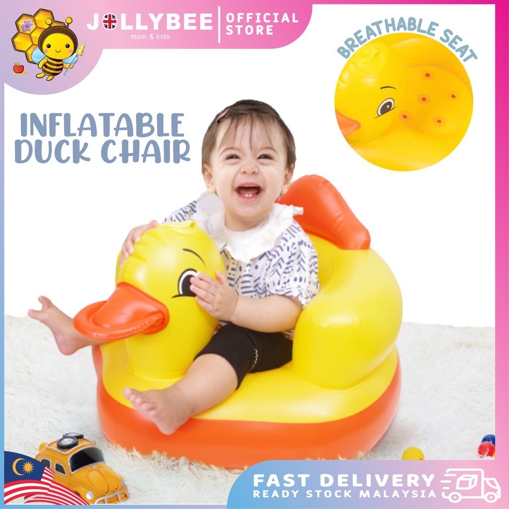 Baby Inflatable Chair Feeding Chair Soft Seat PVC Inflatable Duck Sofa ...