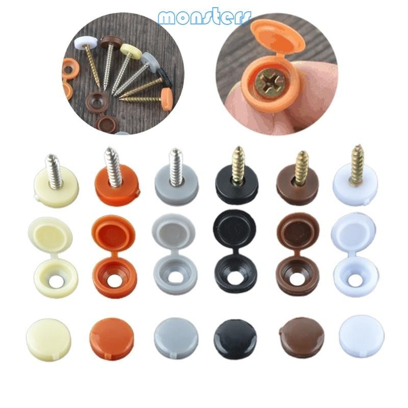 Mon 36pcs Button Hardware Screw Cover Hinged Screw Cap Foldable Snap ...