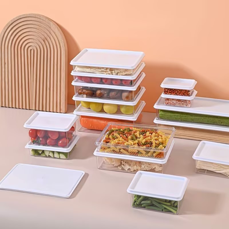 Refrigerator Freezer Storage Box Meat Seafood Fruit Vegetable Egg ...