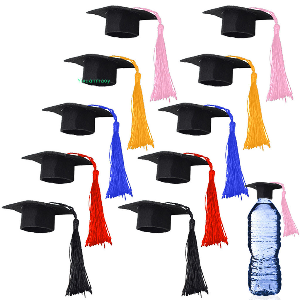 10 Pcs Mini Graduation Caps Assorted Colors Mini 2022 Graduation Hats ...