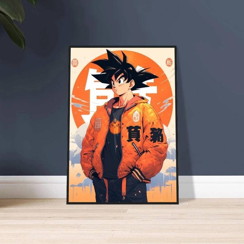 Anime Dragon Ball canvas Print Goku and Vegeta Poster Wall Art Bedroom ...
