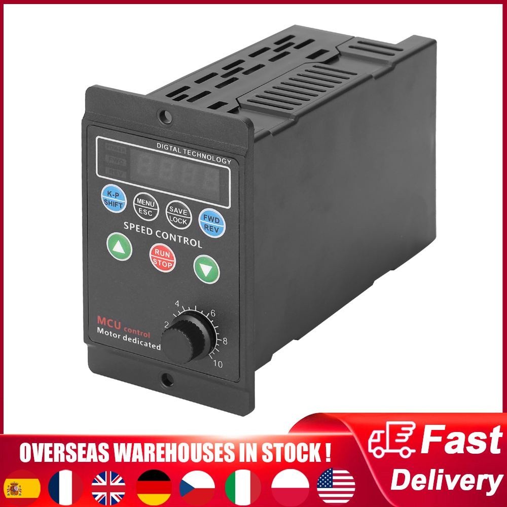 750W 220V Motor Vector Inverter Speed Controller Single-phase Input 3 ...