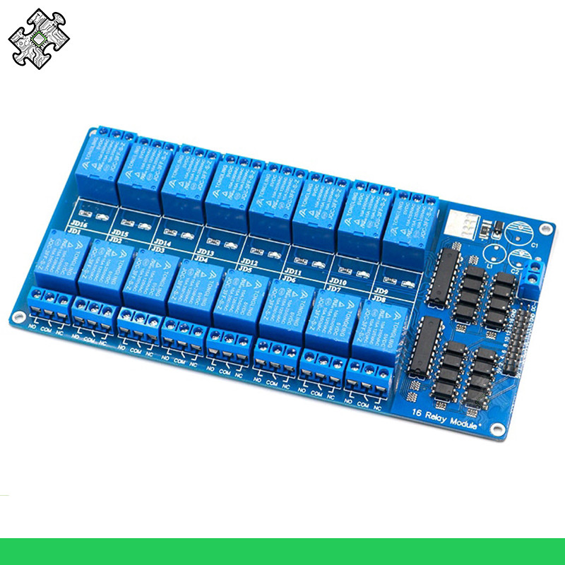 ENGLAB★5V 12V 24V Relay Control Board, 16 Channels Relay Module ...