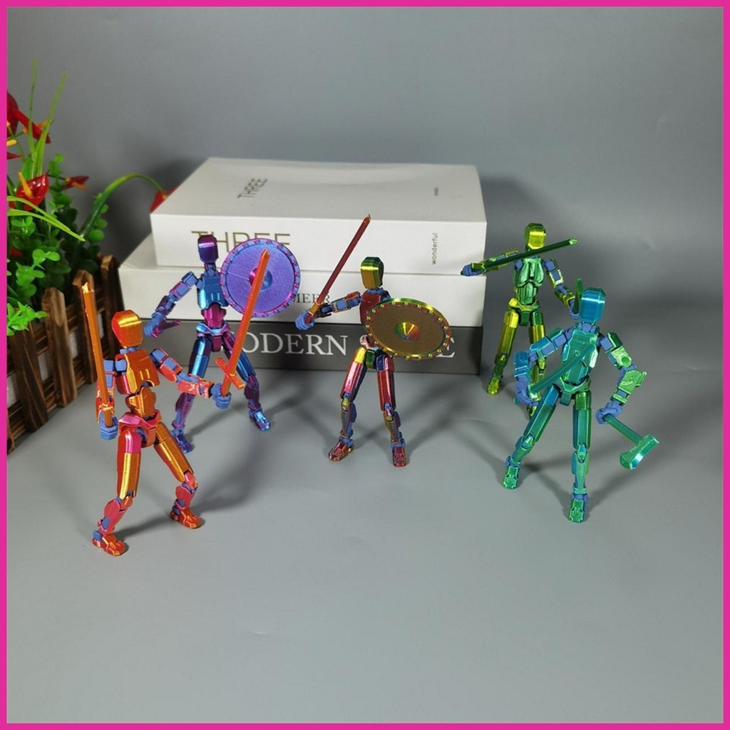 3D Print Movable Figures 3D Printed Multi-Jointed Action Figure ...