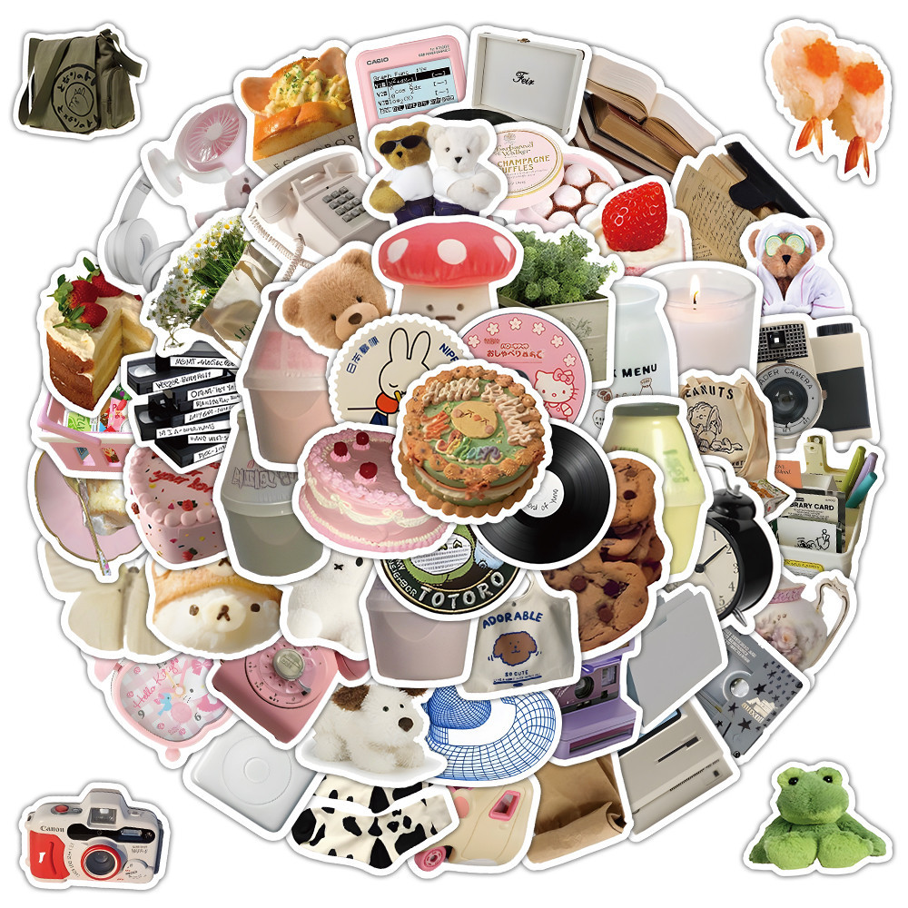 100PCS INS Style Cute Daily Life Small items Graffiti Stickers for ...