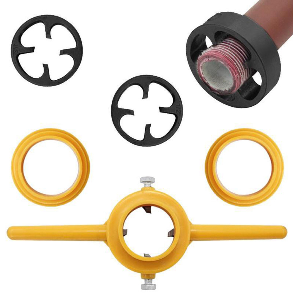 PVC/NPT Thread Maker Tools Kit 60° Taper Pipe Threader 1/2" 3/4" 1"For ...