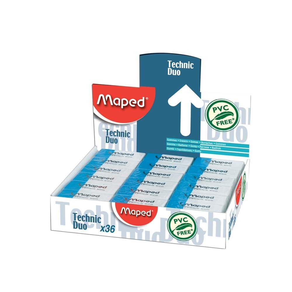 Maped Eraser Technic Duo 511710 | 36pcs | Shopee Philippines