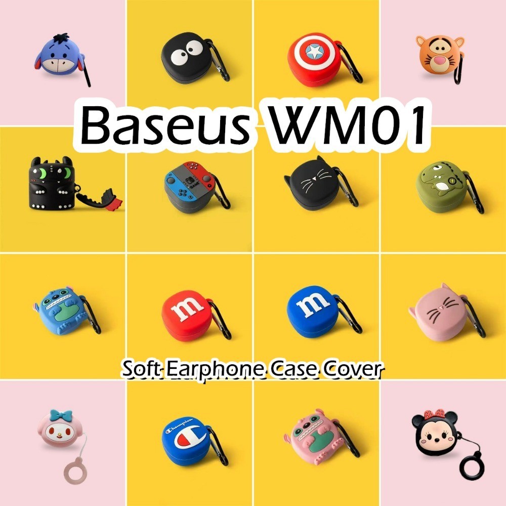 READY STOCK! For Baseus WM01 Case Cute three-dimensional shape Soft ...