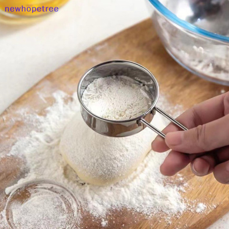 NTPH 304 Stainless Steel Flour Sifter Hand-held Baking Tool 40-mesh ...
