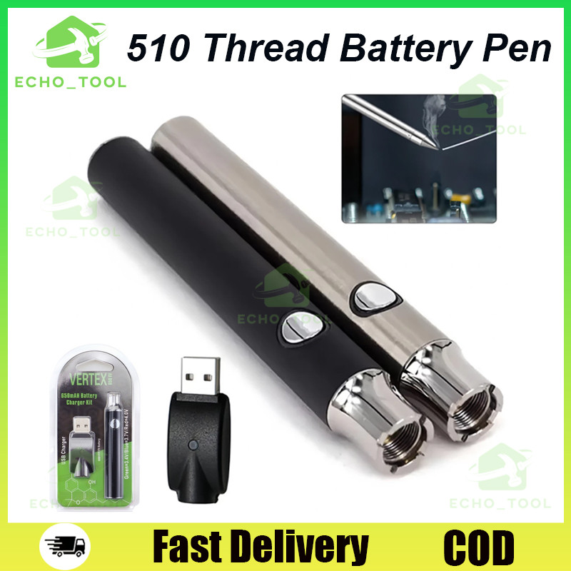 350mAh 510 Thread Battery Pen Solder Iron Shaped Button Battery Set ...