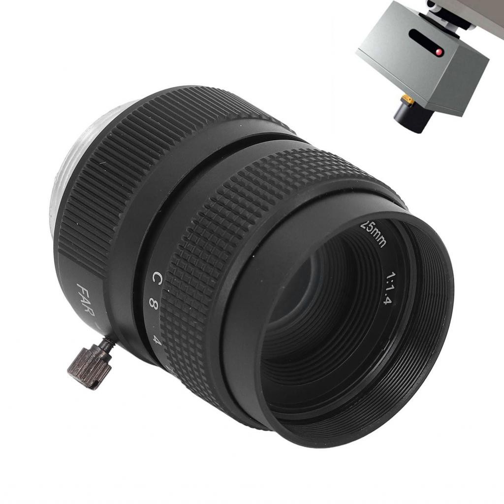 Dioo 25mm F1.4 Manual Aperture Industrial Lens for C Mount Cameras ...