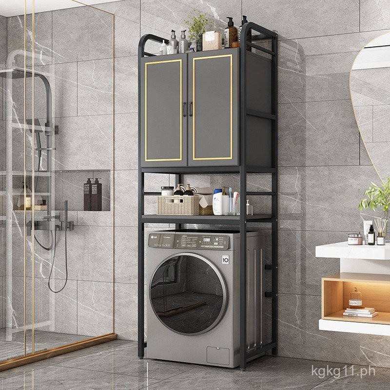 Washing Machine Rack Storage Shelf Drum Wave Wheel Balcony Floor ...