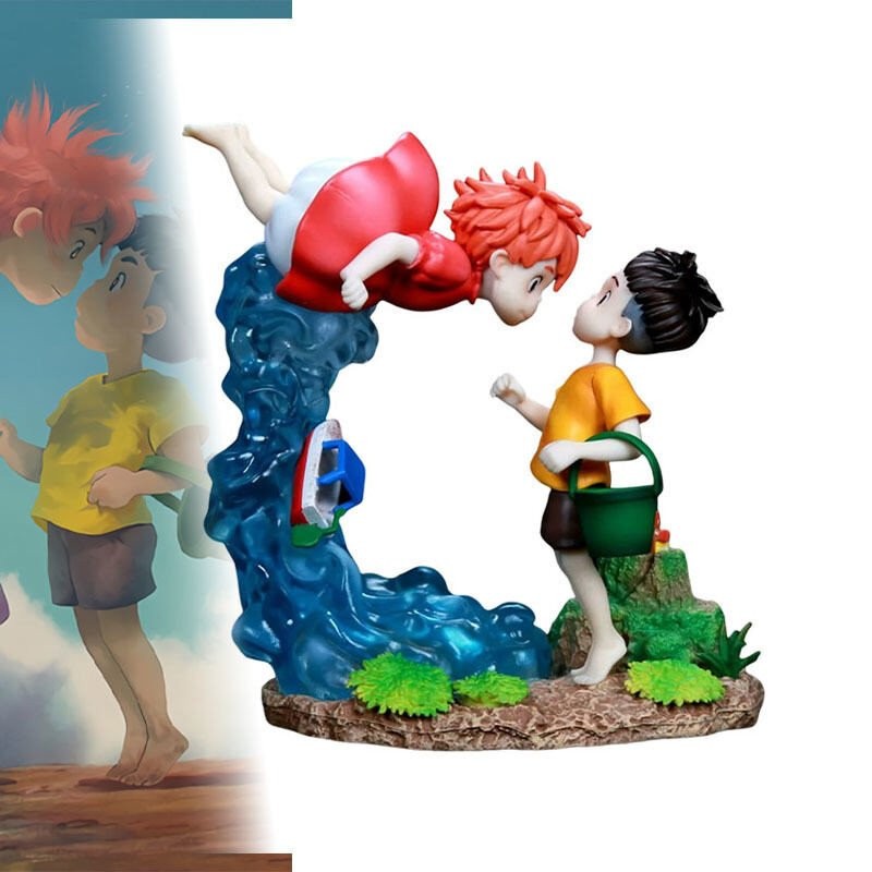 15cm Ponyo On The Cliff Figure Ponyo Sousky Seagal Figure Pvc Gk Statue ...