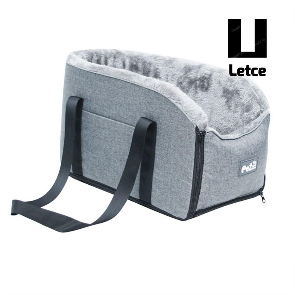 LETCE Dog Console Car Seat, Portable Washable Pet Car Booster Seat, Pet ...