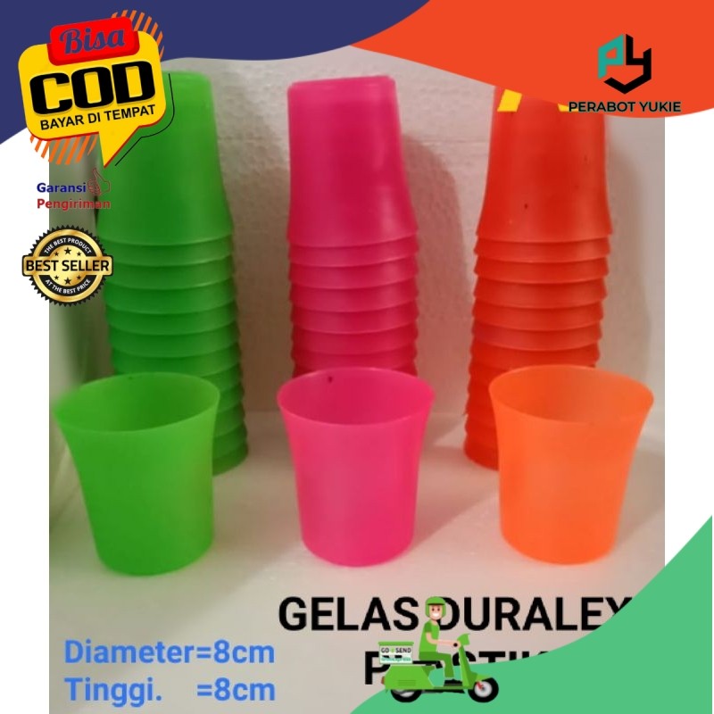 Small PLASTIC GLASSES PY / DURALEX GLASSES (12 PCS) | Shopee Philippines