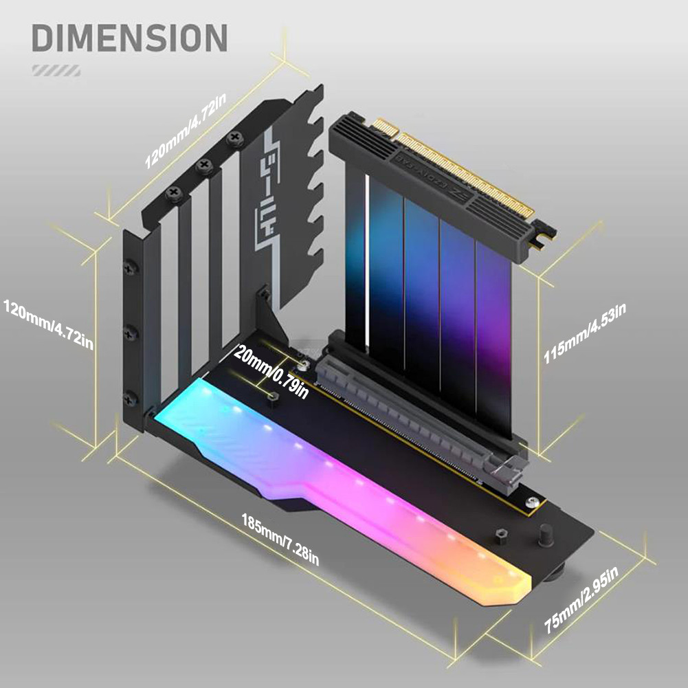 Vertical GPU Bracket Holder 90 Degree Right Angle GPU Mount Graphic ...